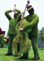 China Customized PE Garden Grass Topiary Sculpture For Garden Decoration for sale