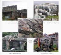 China Fiberglass Rockery Artificial GRC Landscape For Decoration for sale