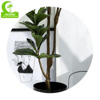 China Artificial Ficus Pandurata Hance Green Bonsai Decorative Artificial Green Plants Factory Cheap for sale