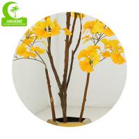 China Anti Fading Easy To Care Height 170cm Artificial Ginkgo Tree All Season for sale