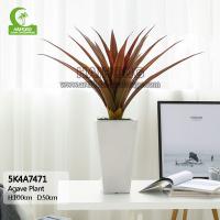 China 100cm Artificial Potted Floor Plants , Faux Agave Plant anti UV for sale