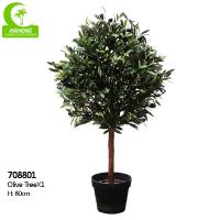 China H160cm Artificial Potted Floor Plants , Silk Olive Tree Anti Aging for sale