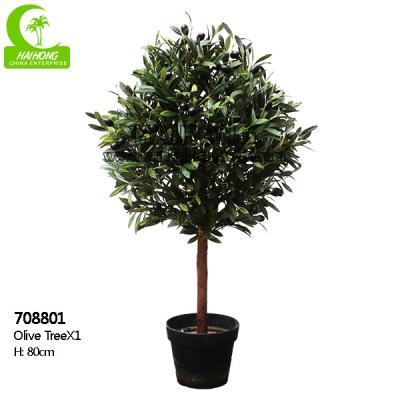China H160cm Artificial Potted Floor Plants , Silk Olive Tree Anti Aging for sale