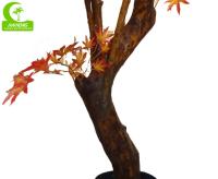 China Indoor And Outdoor 200cm High Artificial Red Maple Tree For Courtyard for sale