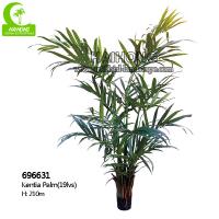 China All Season Height 210cm Artificial Tropical Tree With Pot for sale