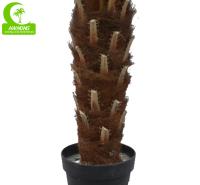 China Fiberglass Trunk H150cm Large Artificial Palm Trees For Outside for sale