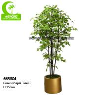 China 180cm Artificial Potted Floor Plants Green Maple Tree For Garden Landscpe Decoration for sale