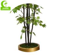 China 180cm Artificial Potted Floor Plants Green Maple Tree For Garden Landscpe Decoration for sale