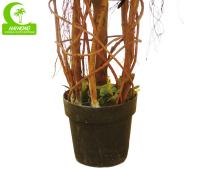 China lifelike 90cm Artificial Boxwood Topiary Outdoor With Multi Nature Trunk for sale