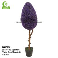 China Water Drop Shape 5ft Artificial Topiary Tree , Faux Topiary Balls In Pots for sale