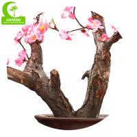 China 77CM Artificial Potted Floor Plants Lifelike Fake Peach Blossom Tree for sale