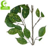 China Fabric 70cm Artificial Ficus Leaves For Landscaping Decoration for sale