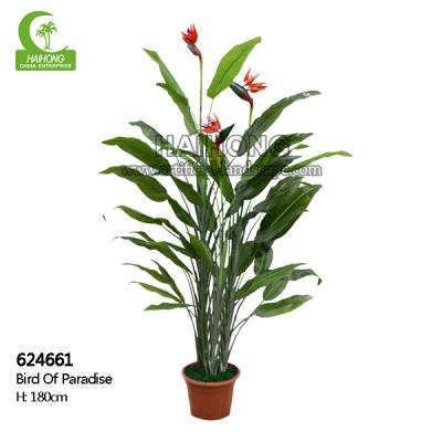 China Hot Sale Artificial Bird Of Paradise Tree With Real Touch Leaves for sale