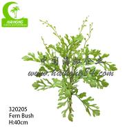 China Anti Aging  Beautiful 40cm 16pcs Artificial Fern Leaf For Landcaping for sale