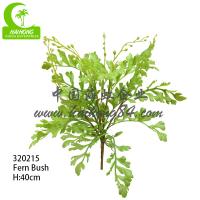 China Anti Aging  Beautiful 40cm 16pcs Artificial Fern Leaf For Landcaping for sale