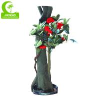 China Anti UV Plastic 7ft Artificial Palm Tree , Artificial Azalea Tree For Space Decor for sale