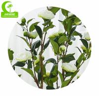 China 150cm Durable Artificial Ficus Tree . Artificial Camellia Tree With White Flower for sale