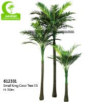 China Realistic Silk H350cm Outdoor Fake Coconut Palm Tree Easy To Care for sale