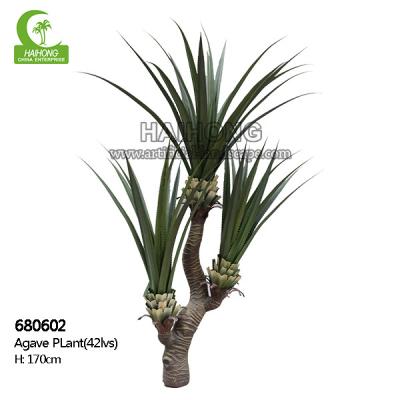 China Realistic H170cm Artificial Potted Floor Plants , Artificial Agave Plant Easy To Care for sale