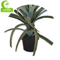 China Aesthetic Lifelike Handmade H140cm Fake Pineapple Tree With Pot for sale