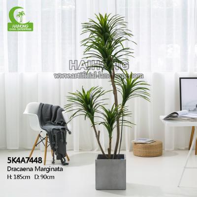 China Aesthetic 185cm Artificial Potted Floor Plants For Indoor Decoration for sale