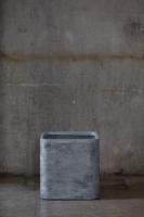 China 5inch Grey Square Plant Pots , Grey Square Plant Pots Indoor Outdoor for sale