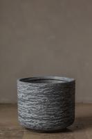 China 6inch Round Grey Plant Pots for sale