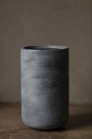 China 6inch Round Grey Plant Pots for sale