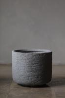China 6inch Round Grey Plant Pots for sale