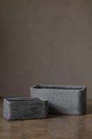 China HAIHONG Gray Rectangular Outdoor Planters Artificial Plant Accessories for sale