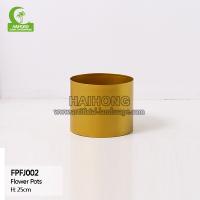 China Indoor Outdoor Mental H30cm Round Plant Pot Artificial Plant Accessories for sale