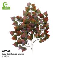 China Fire Retardant 60cm Height Artificial Tree Branches , Artificial Birch Leaves Silk for sale