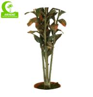 China Customized 180cm fake Natural Foliage Variegated Croton Plant for sale