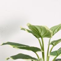 China Casual Decor Fake Potted Floor Plants Taro Fabric Plastic Material for sale