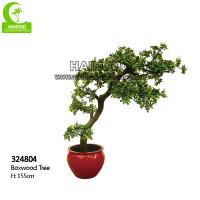 China Lifelike Artificial Potted Floor Plants High Simulation Topiary Greenery Boxwood for sale