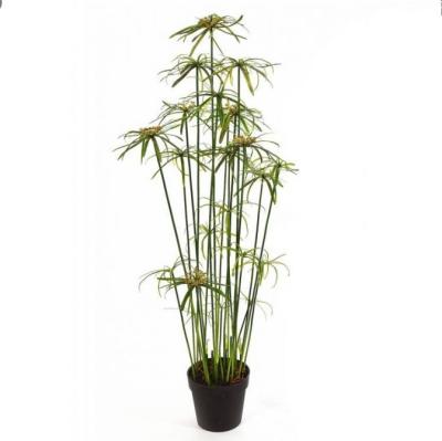 China Height 155cm Artificial Potted Floor Plants Cyperus Eco Friendly for sale