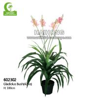 China 100cm Tall Real Touch Artificial Potted Flowers 42 Leaves Home Decoration for sale
