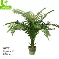 China Fire Proof 150cm Height Artificial Drynaria Tree Real Wooden Trunk for sale