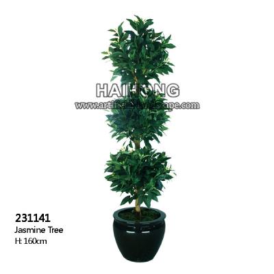 China 160cm Artificial Potted Floor Plants Handmade Realsitic Natural Auspicious Jasmine Tree for sale