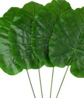 China Height 250cm Artificial Potted Floor Plants Outdoor Elephant's Ear Plant for sale