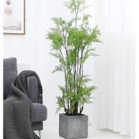 China Simulated Boston Fern Indoor Artificial Potted Floor Plants 150cm for sale