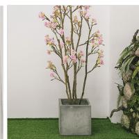 China 160cm Height Artificial Potted Floor Plants Stunning Ornament Pink Sakura for sale