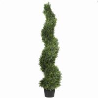 China Height 150cm Cypress Tree Green Artificial Plant UV Resistant for sale