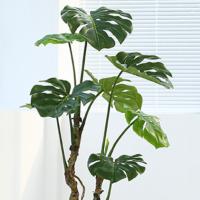 China Nordic Bonsai Evergreen Monstera Artificial Potted Plant Ornament for sale