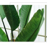 China Eco Friendly Artificial Potted Floor Plants PU Traveler Banana Palm Bonsai Ornament for sale