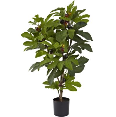China Height 155cm Artificial Potted Floor Plants FIG Tree Fresh Green for sale