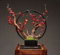 China Chinese Style Artificial Potted Floor Plants Home Office Decor for sale