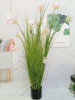 China High Imitation Handmade Potted Artificial Onion Grass 145cm Height for sale
