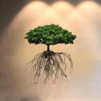 China Anti UV Vertical Greening Artificial Simulated Plant Decor Suspended Space Pendant for sale