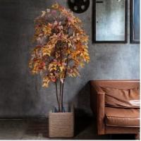 China 200cm Artificial Potted Floor Plants Simulated Fake Plant Colored Birch Tree Interior Decoration for sale